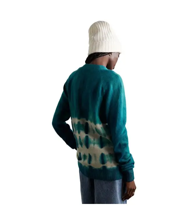 THE ELDER STATESMAN Tie-dye Cashmere Cardigan