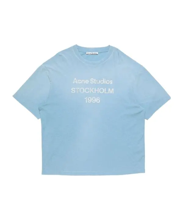 Acne Studios Sprayed 1996 Logo-print Distressed T-shirt