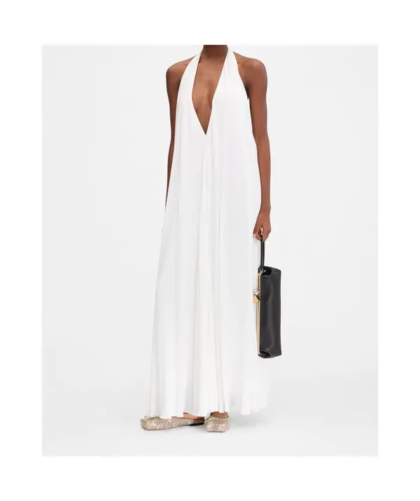Jacquemus Halterneck Flared Midi Dress