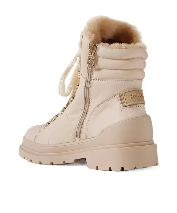 Bogner Shearling-lined Leather Ankle Boots