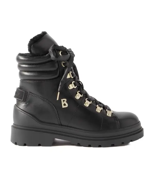 Bogner Shearling-lined Leather Ankle Boots