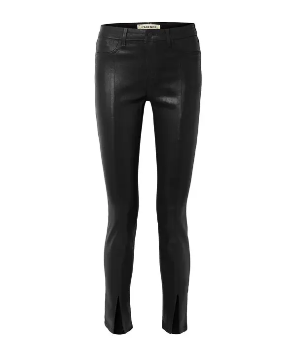 L'Agence Coated High-rise Skinny Jeans