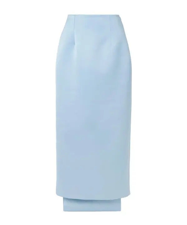 EMILIA WICKSTEAD Satin Midi Skirt