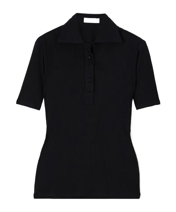 Giuliva Heritage Ribbed Modal And Silk-blend Jersey Polo Shirt