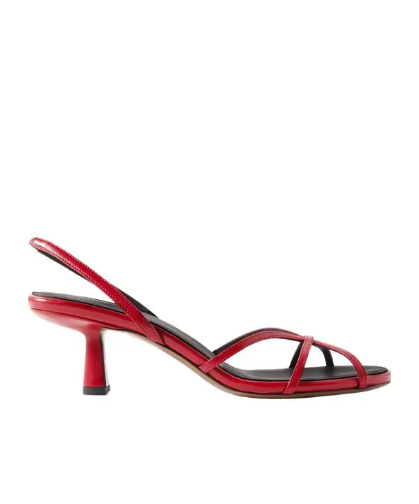 NEOUS Thin Strap High-heeled Sandals - Red