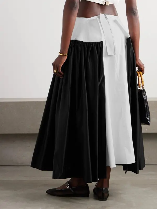 MOLLY GODDARD Color-block High-waisted Skirt
