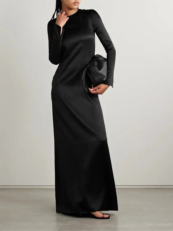 Adam Lippes Satin Maxi Dress