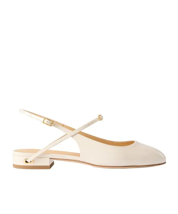 Jennifer Chamandi Casual Patent Leather Flat Shoes