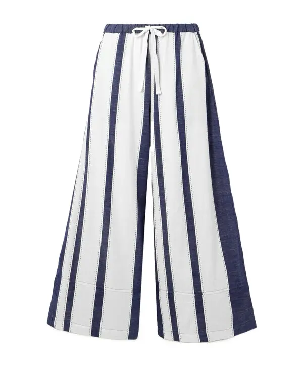 LEMLEM Striped Pure Cotton Trousers