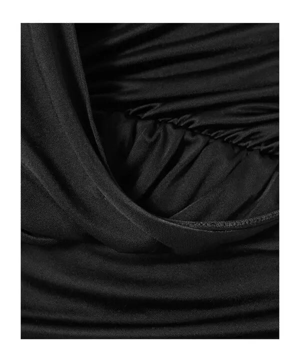 Redemption Cutout Draped Ruched Stretch-jersey Gown