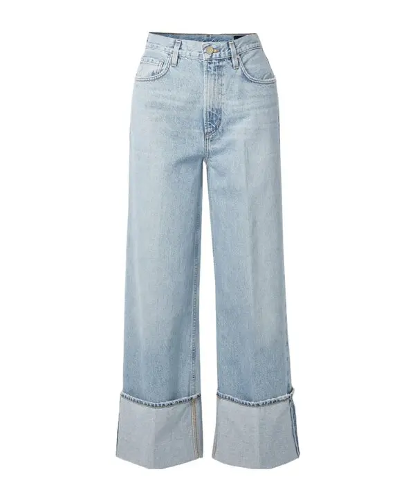 GOLDSIGN Vintage High-waisted Wide-leg Jeans