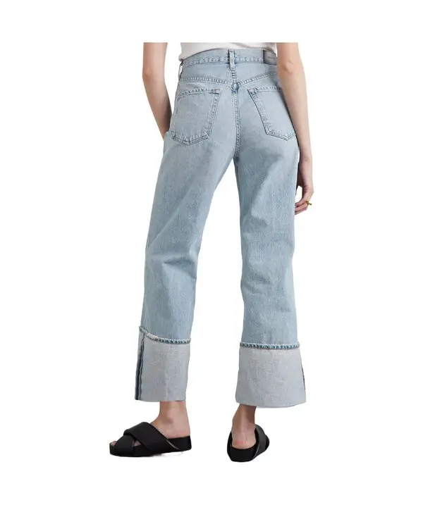GOLDSIGN Vintage High-waisted Wide-leg Jeans