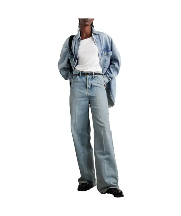 PETAR PETROV Mid-rise Wide-leg Jeans