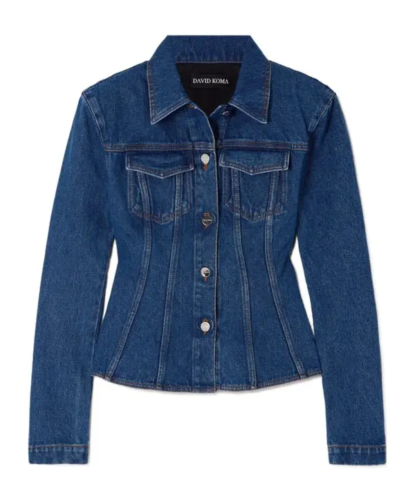 David Koma Pure Cotton Denim Jacket