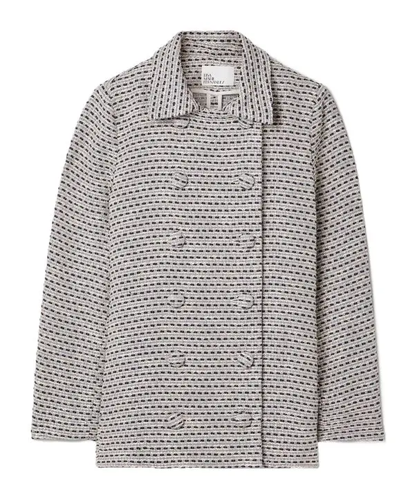 Lisa Marie Fernandez Striped Three-quarter Sleeve Outerwear