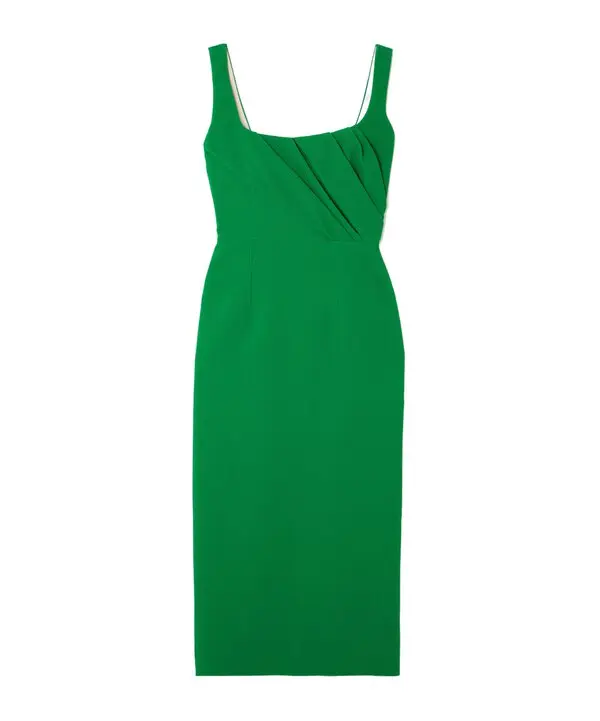 EMILIA WICKSTEAD Arina Draped Crepe Midi Dress - No
