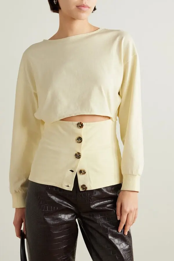 A.W.A.K.E. Mode Casual Plain Jersey Sweatshirt