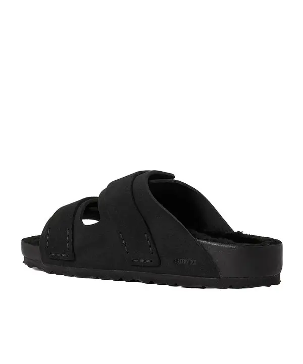 BIRKENSTOCK Shearling-lined Suede Sandals