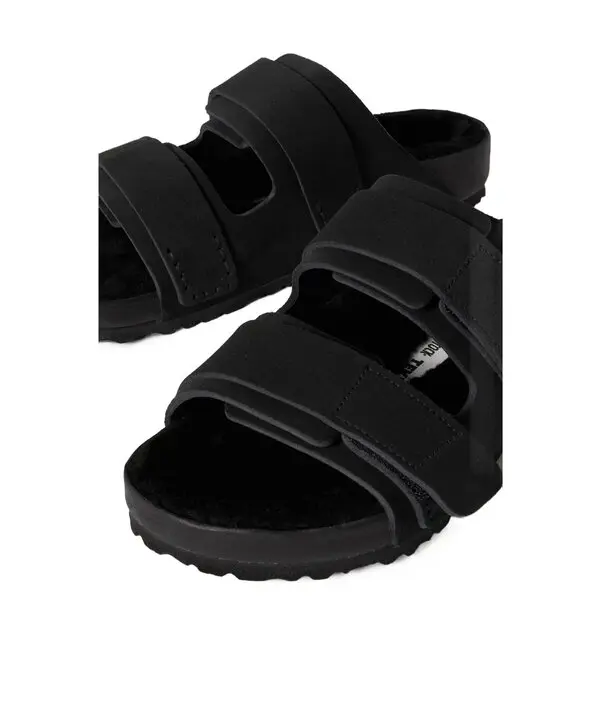 BIRKENSTOCK Shearling-lined Suede Sandals