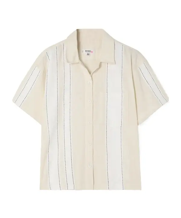LEMLEM Striped Cotton-blend Shirt