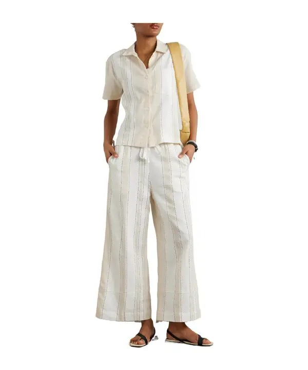 LEMLEM Striped Cotton-blend Shirt