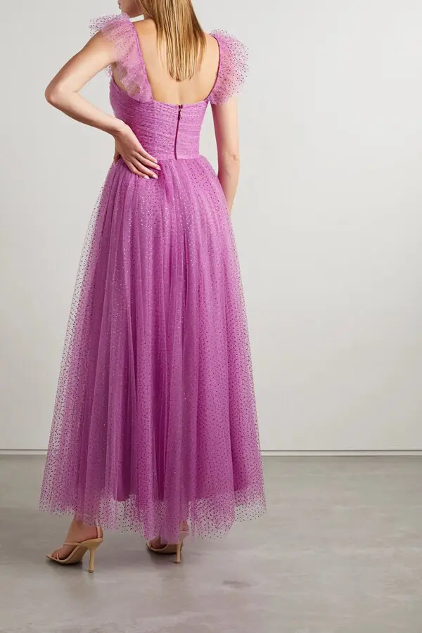 Monique Lhuillier Ruched Sweetheart Neckline Dress