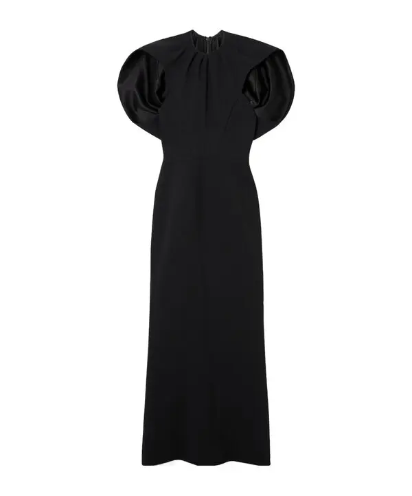 Maticevski Cypress Ruched Crepe Midi Dress