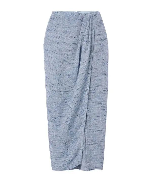 Lisa Marie Fernandez Draped Wrap Midi Skirt - No