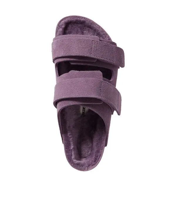 BIRKENSTOCK Shearling-lined Suede Sandals