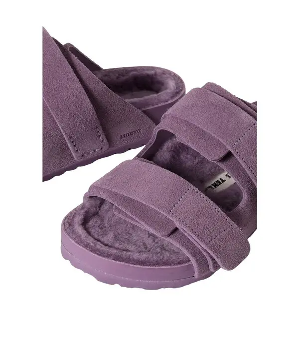 BIRKENSTOCK Shearling-lined Suede Sandals
