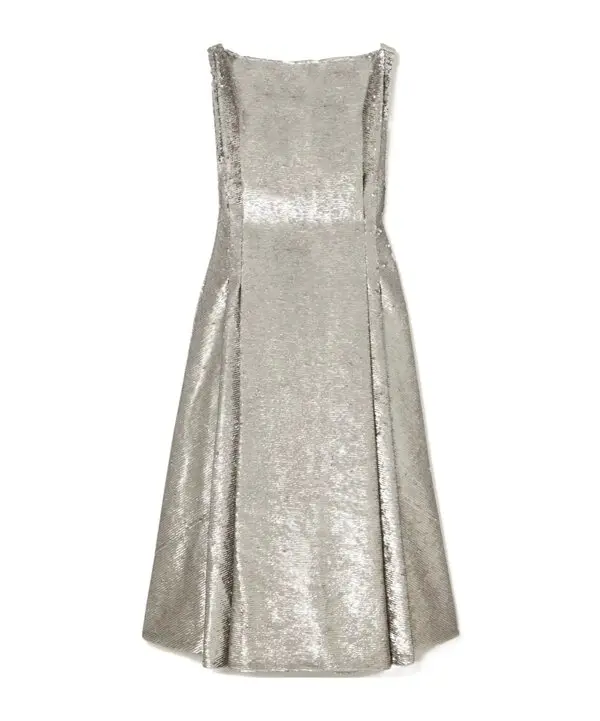 EMILIA WICKSTEAD Sequin Satin Dress