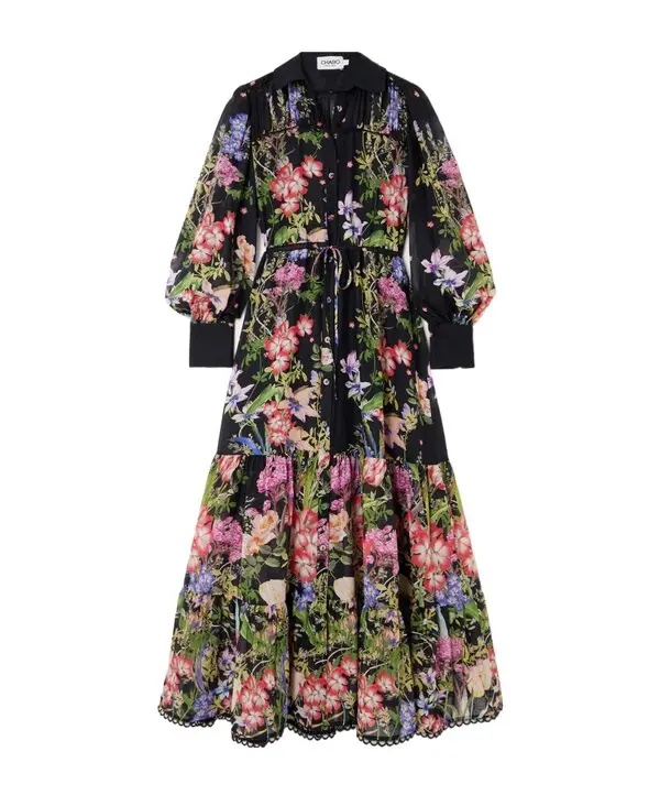 Charo Ruiz Ibiza Vintage Floral Print Tiered Midi Dress - No