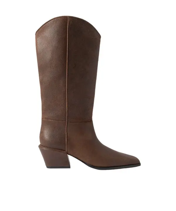 Paris Texas Leather Cowboy Boots