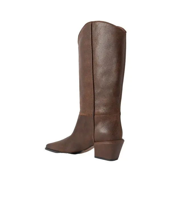Paris Texas Leather Cowboy Boots