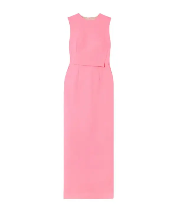 EMILIA WICKSTEAD Sleeveless Maxi Dress With Waist Flap Detail