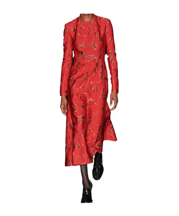 EMILIA WICKSTEAD Midi Dress With Cutout Detail