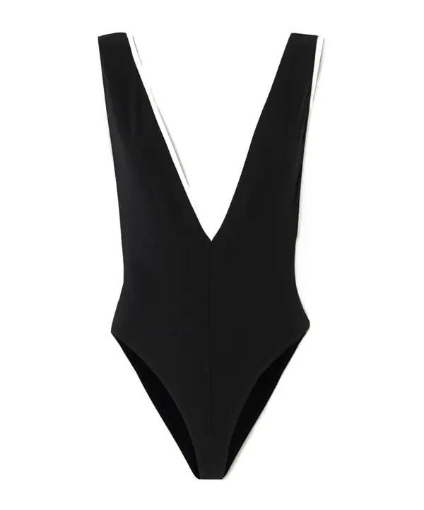 Lisa Marie Fernandez Deep V One-piece Swimsuit - No