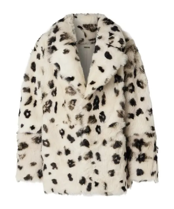 Dodo Bar Or Printed Shearling Coat