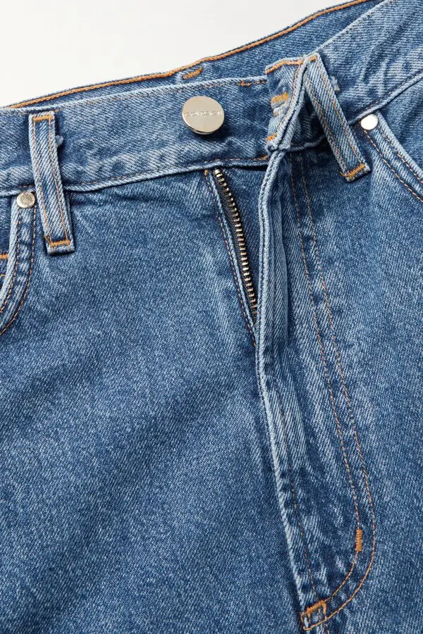 GOLDSIGN High-waisted Wide-leg Jeans