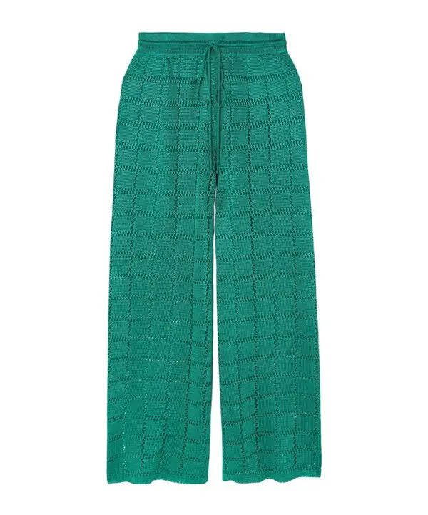 Calle Del Mar Knitted Wide-leg Trousers - No