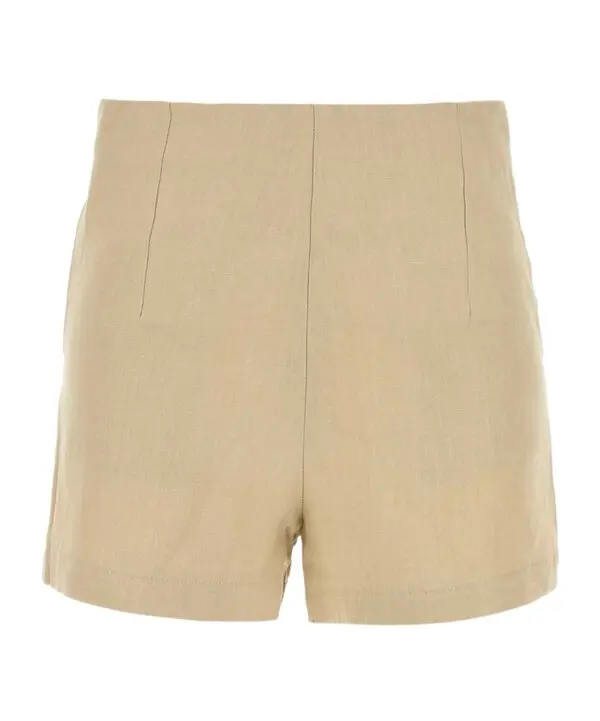 Le Kasha Italian Linen High-waisted Shorts - No