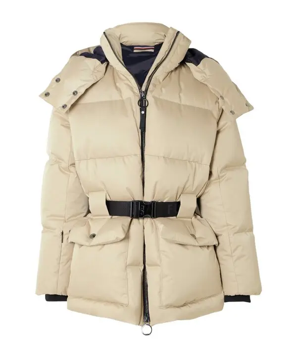 Fusalp Oria Belted Hooded Quilted Down Ski Jacket