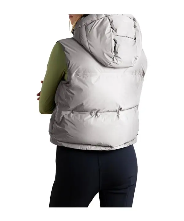 Aztech Mountain Quilted Softshell Hooded Cropped Down Vest