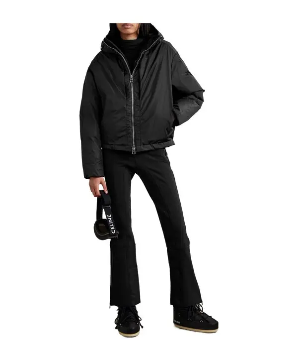 Aztech Mountain Hooded Padded Plaid Down Ski Jacket