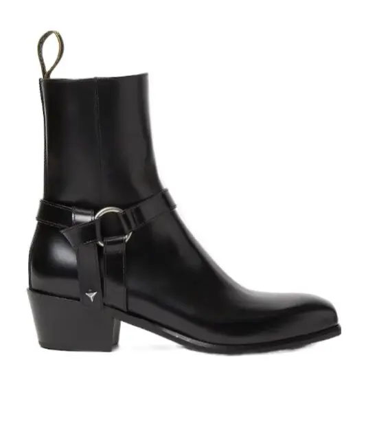Fendi Square Toe Zip Up Boots