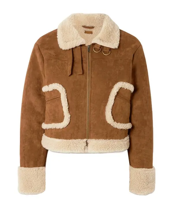 MOTHER Cropped Fleece Jacket - No