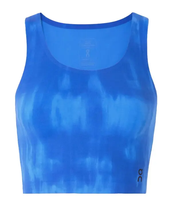 On Malibu Cropped Tie-dyed Stretch Recycled-jersey Tank