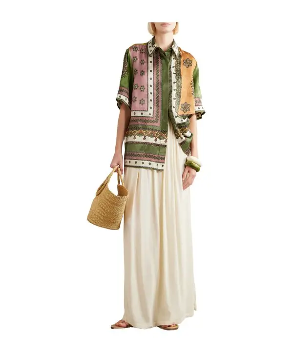 ALEMAIS Printed Oversized Shirt