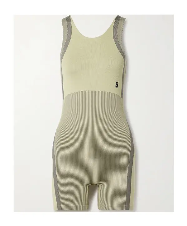 On Studio Ribbed Stretch Recycled Playsuit