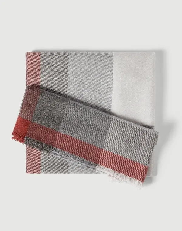 Brunello Cucinelli Plaid Twill Scarf